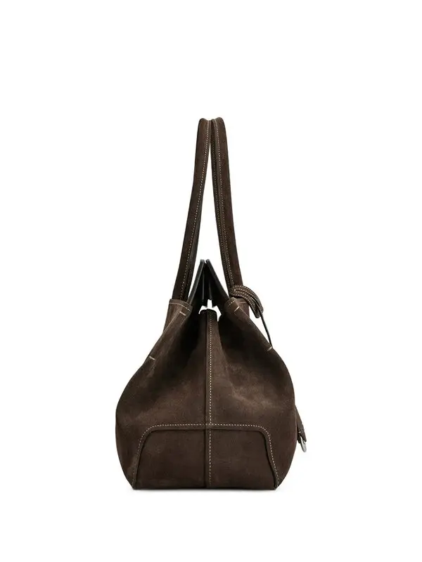 TOD'S Medium Suede Leather Shopping Bag