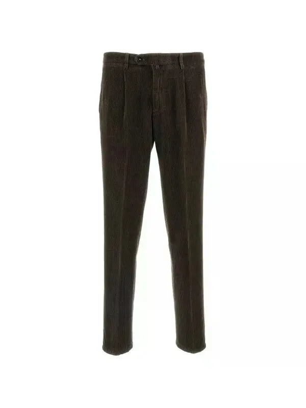 BRIGLIA 1949 Pleated Corduroy Trousers