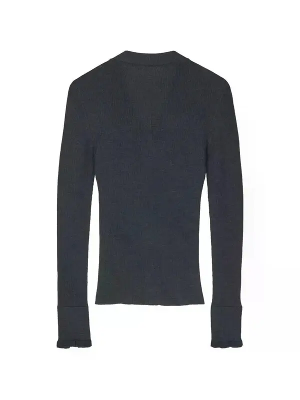Cecilie Bahnsen Ribbed Flower-button Cardigan