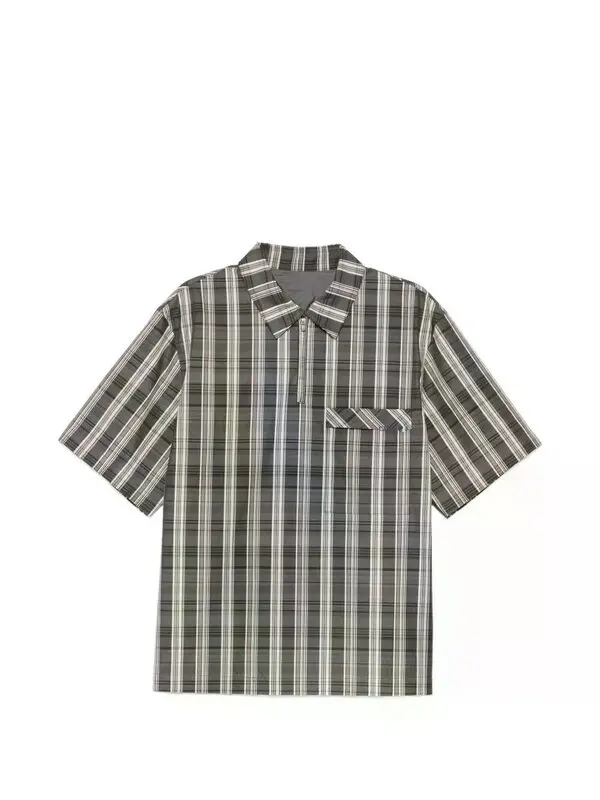 CROQUIS Checked Logo-embroidered Shirt