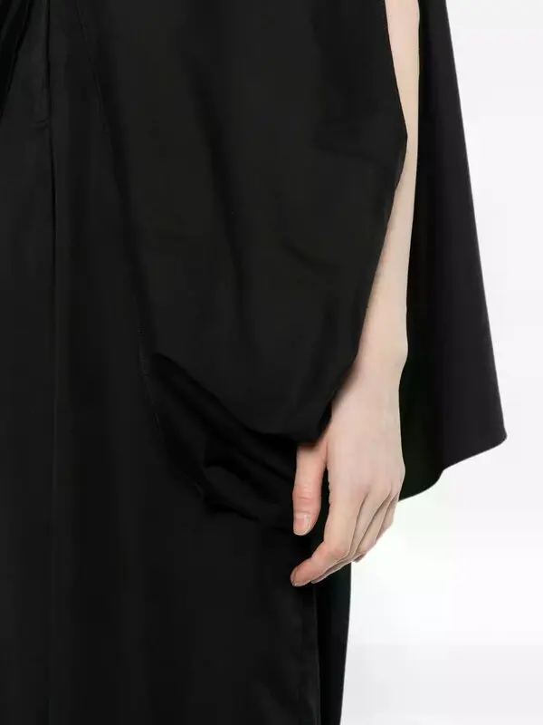 LESS Draped Midi Dress