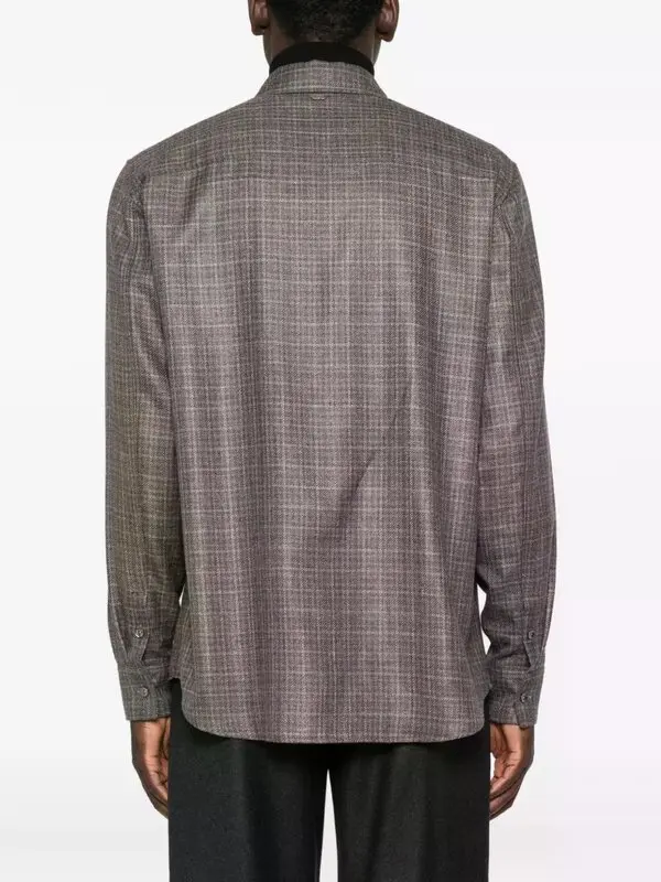 Agnona Check-pattern Flap-pocket Shirt