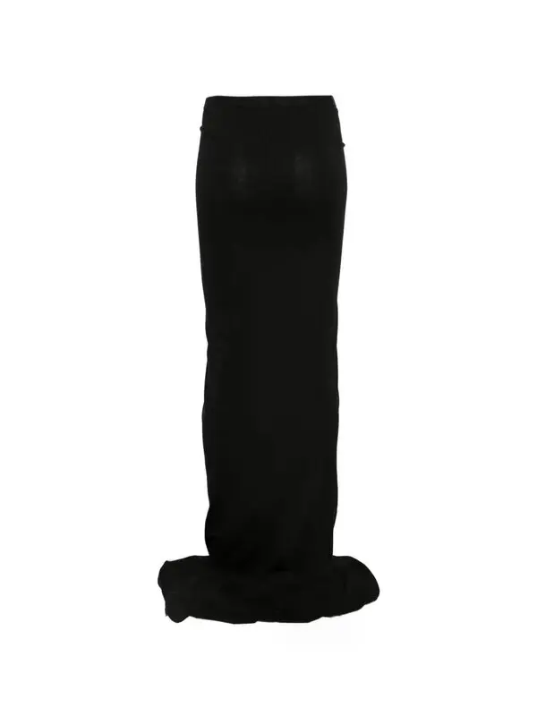 Rick Owens Soft Edfu Drawstring Maxi Skirt