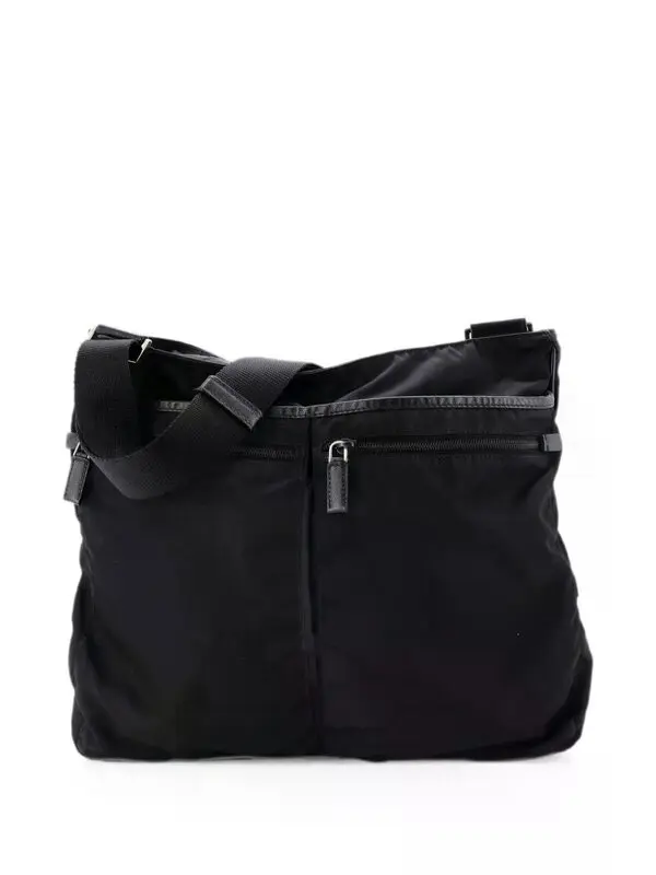Prada Front Pocket Messenger Bag Tessuto Medium Crossbody Bag