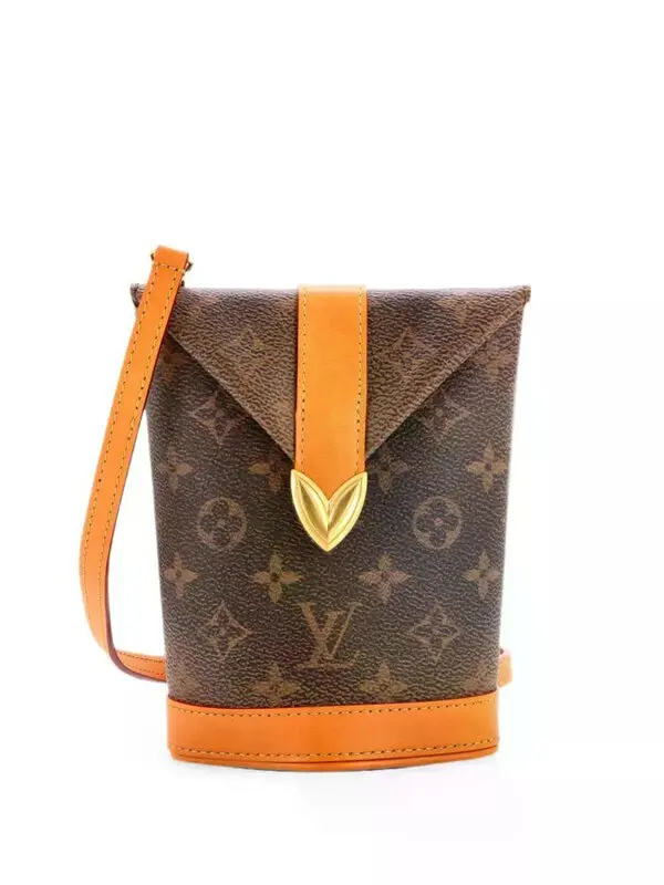 LOUIS VUITTON Envelope Pouch Monogram Dust Leather Shoulder Bag