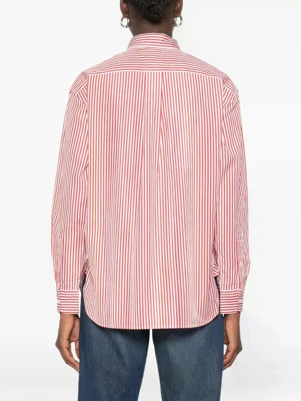 Polo Ralph Lauren Vertical Stripe Embroidered Logo Shirt