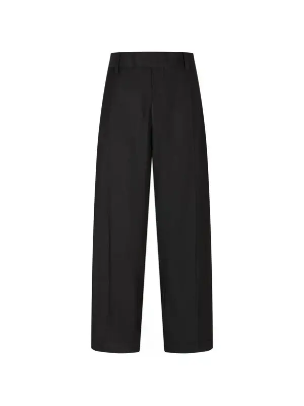 CROQUIS Straight-tapered Trousers - Black