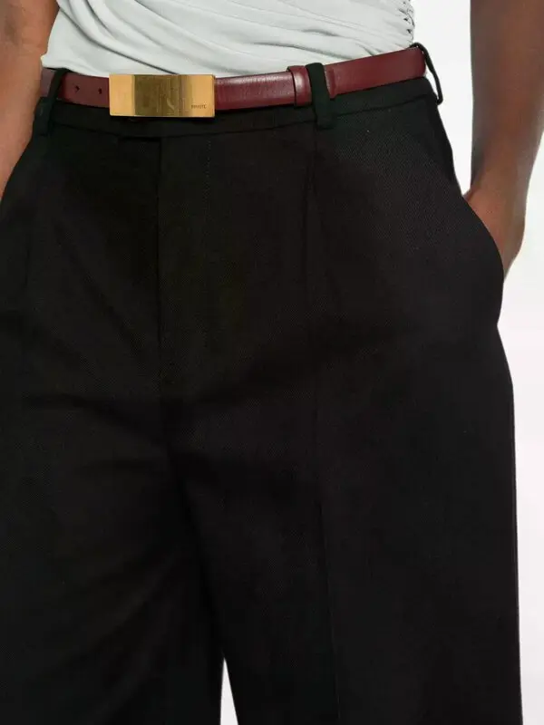 Saint Laurent Pleated Wide-leg Shorts
