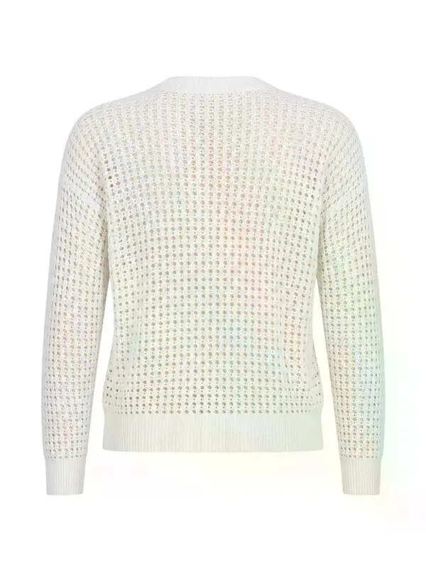 Eleventy Open-knit Crew-neck Sweater