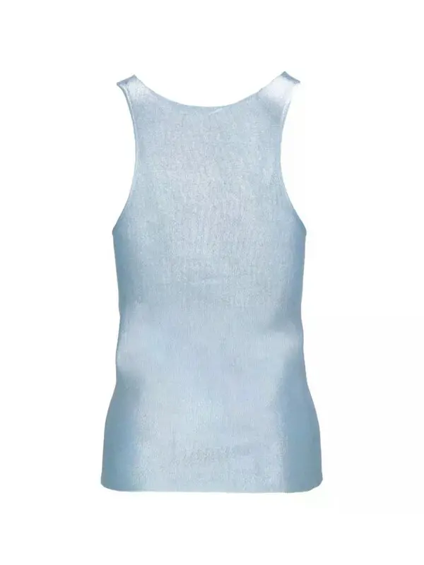 TOM FORD Metallic Scoop Neck Sleeveless Top - Purple