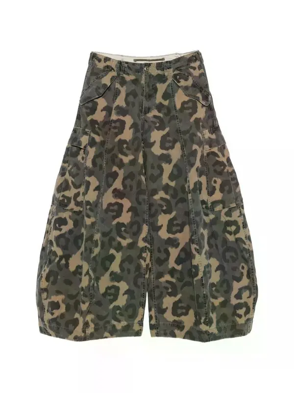 R13 Leopard-print Cotton Cargo Pants