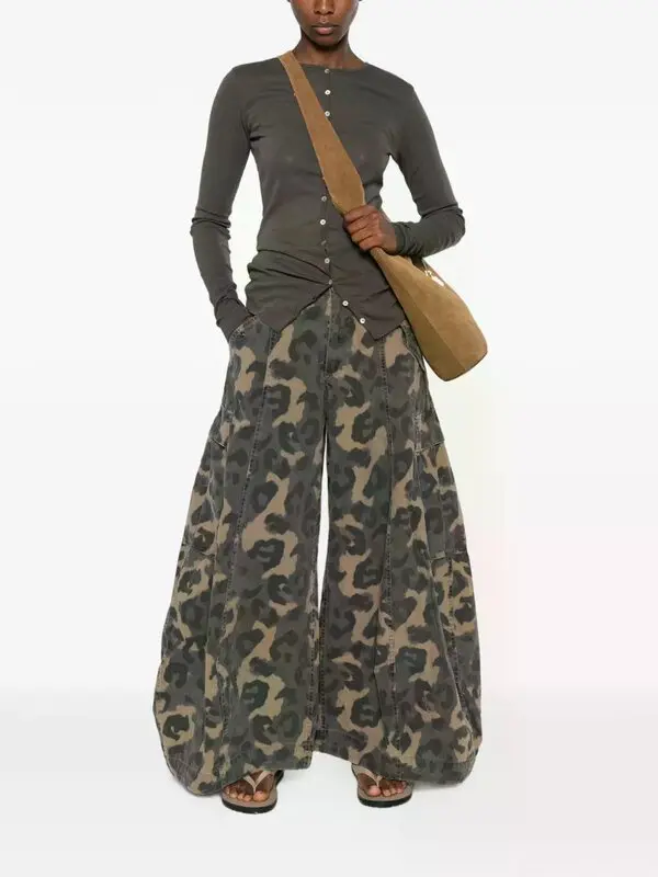 R13 Leopard-print Cotton Cargo Pants
