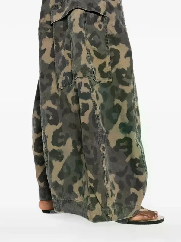 R13 Leopard-print Cotton Cargo Pants