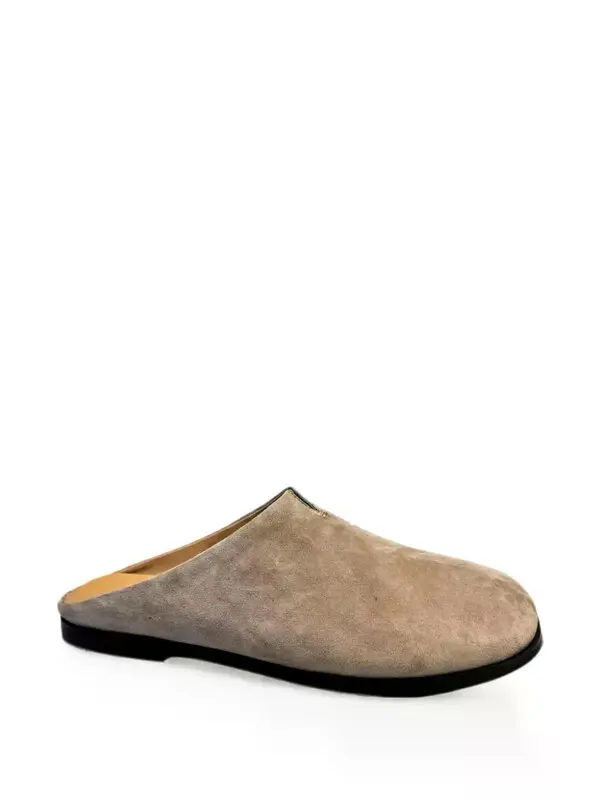 SERGIO MORETTI FIRENZE Suede Slip-on Flat Mules