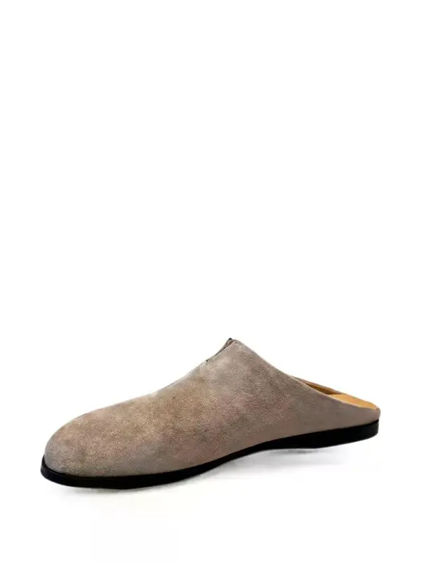 SERGIO MORETTI FIRENZE Suede Slip-on Flat Mules