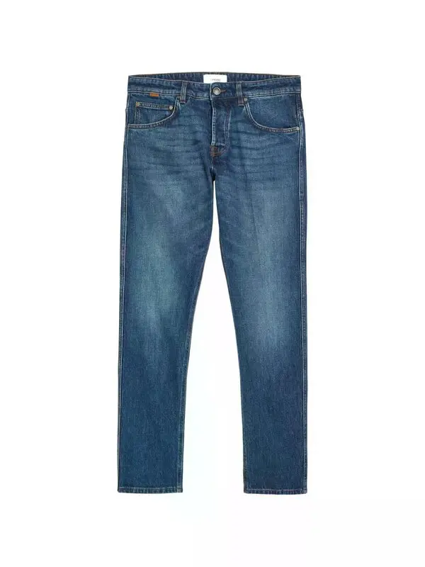 LARDINI Faded Straight-leg Jeans