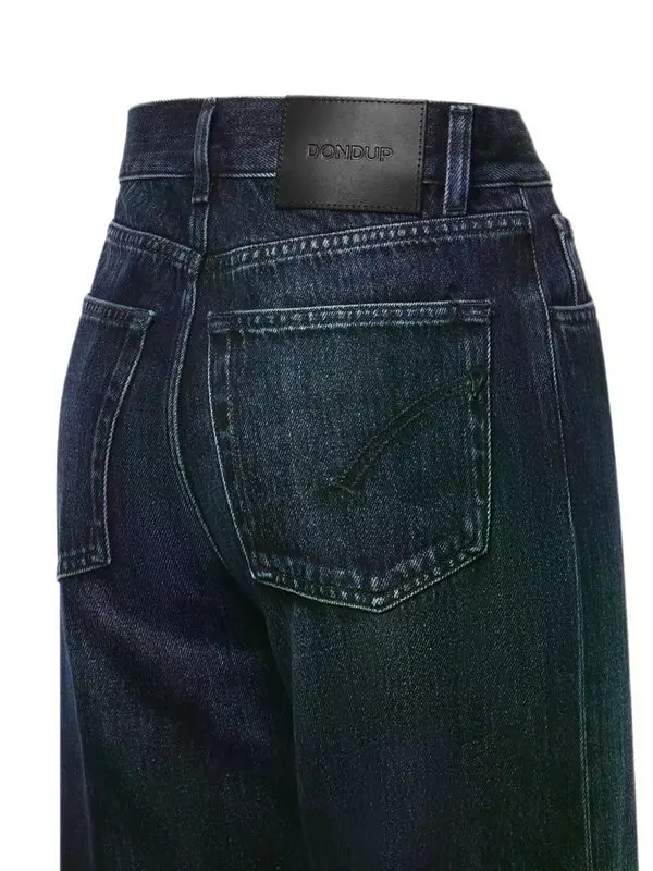 DONDUP Logo-patch Wide-leg Jeans