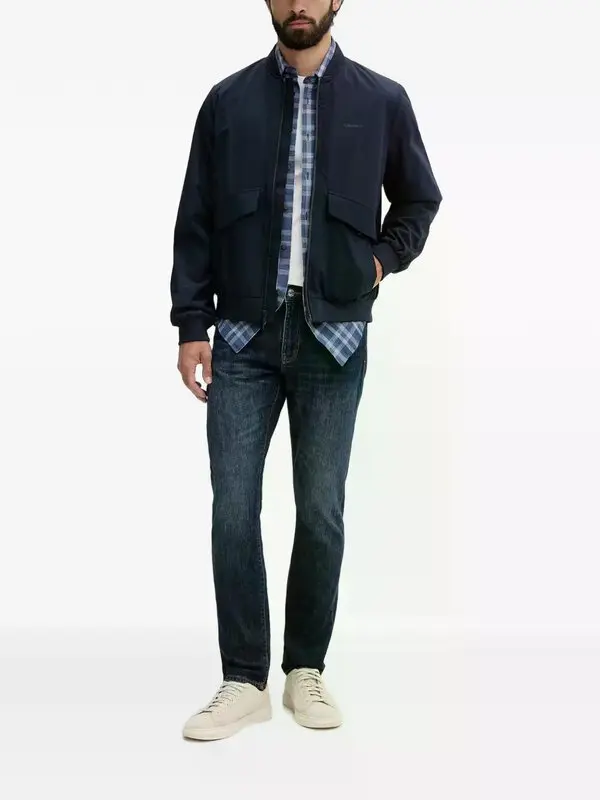 Armani Exchange Logo-embroidered Slim-fit Jeans