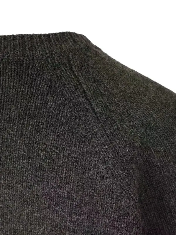 Max Mara Virgin Wool Crewneck Cardigan