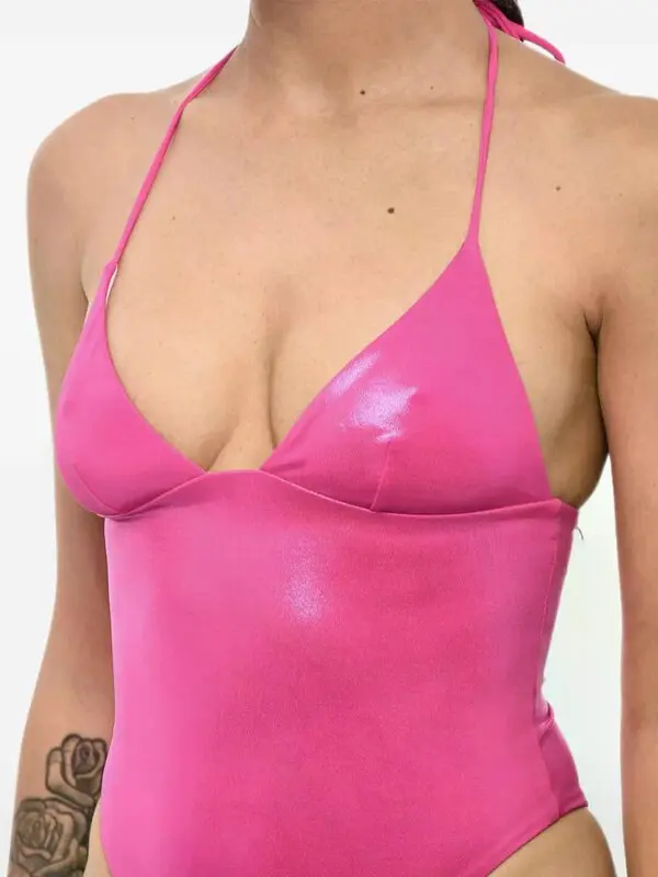 Dsquared2 Glitter Logo-embossed Swimsuit