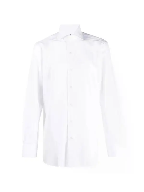 FINAMORE 1925 Spread-collar Long-sleeve Shirt