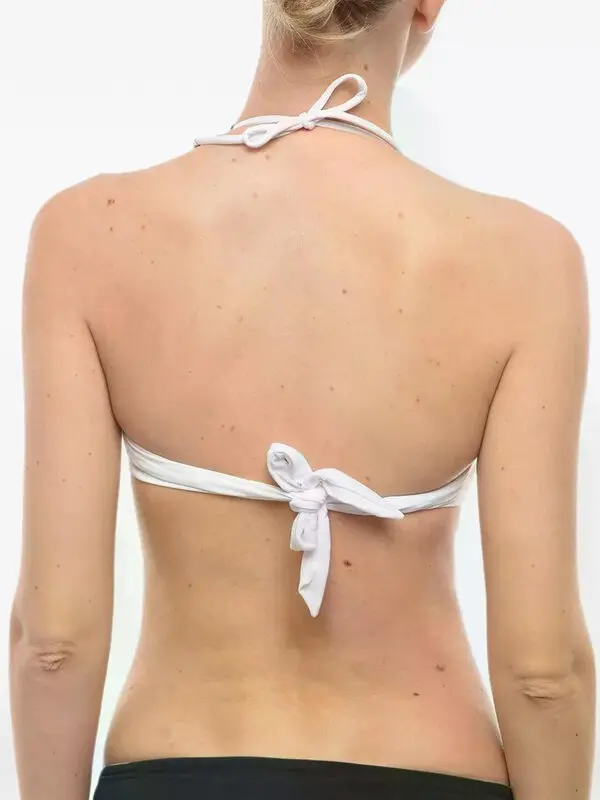 Karl Lagerfeld Logo-print Bikini Top