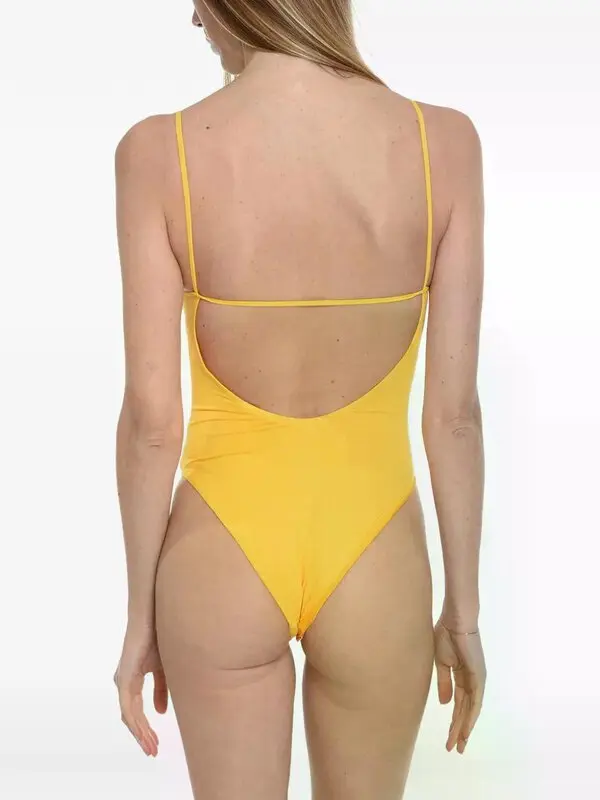Karl Lagerfeld Logo-print Spaghetti-strap Swimsuit