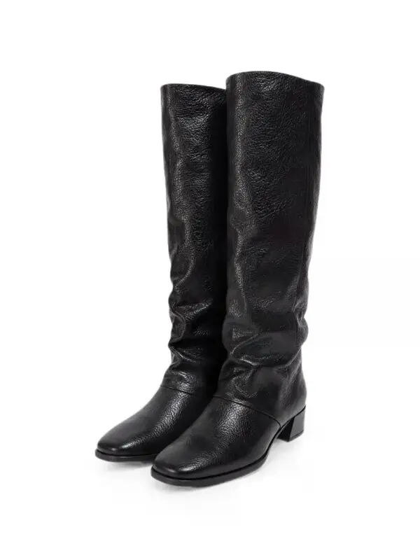 P.a.r.o.s.h Grainy Effect Slouch Boots