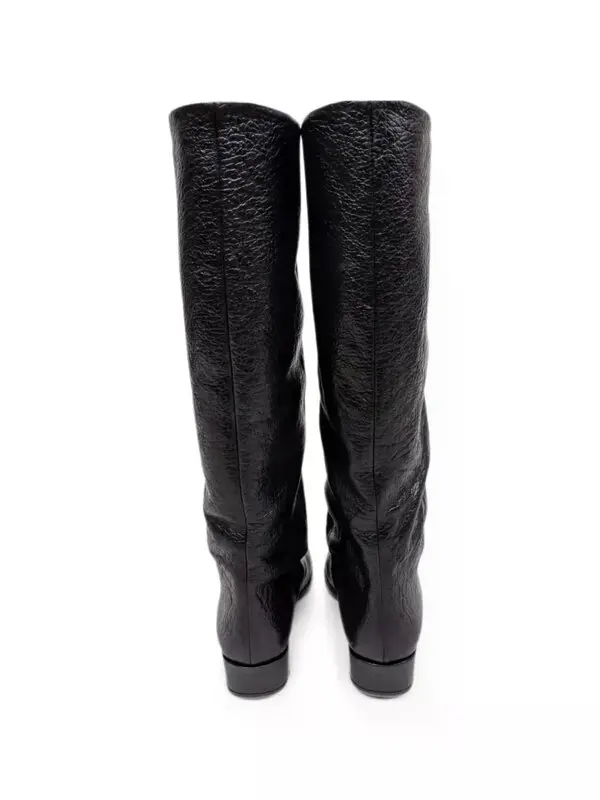 P.a.r.o.s.h Grainy Effect Slouch Boots