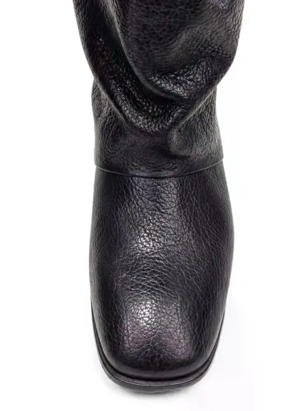 P.a.r.o.s.h Grainy Effect Slouch Boots