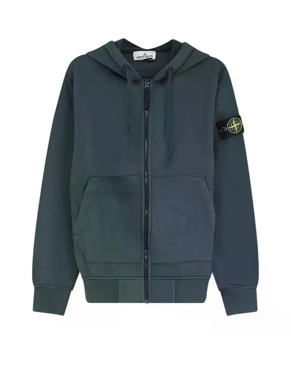 Stone Island Logo-patch Zip-up Hoodie