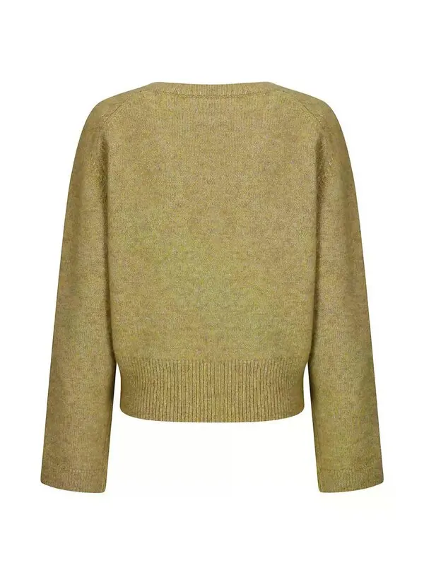 GANNI Melange V-neck Sweater
