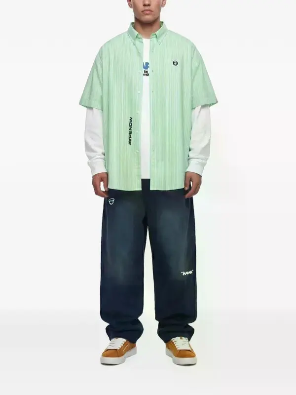 AAPE BY *A BATHING APE Graphic-print Long-sleeved T-shirt