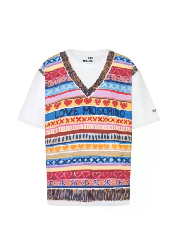 Moschino Printed Cotton Jersey T-shirt