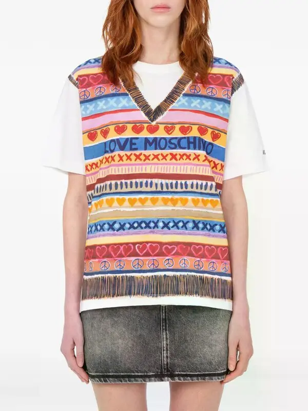 Moschino Printed Cotton Jersey T-shirt