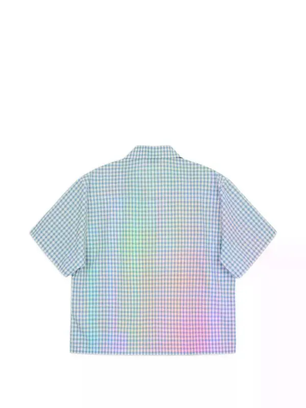 YOUNG N SANG Gingham-check Camp-collar Shirt