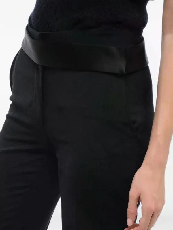 Stella McCartney Satin-band Wool-blend Trousers