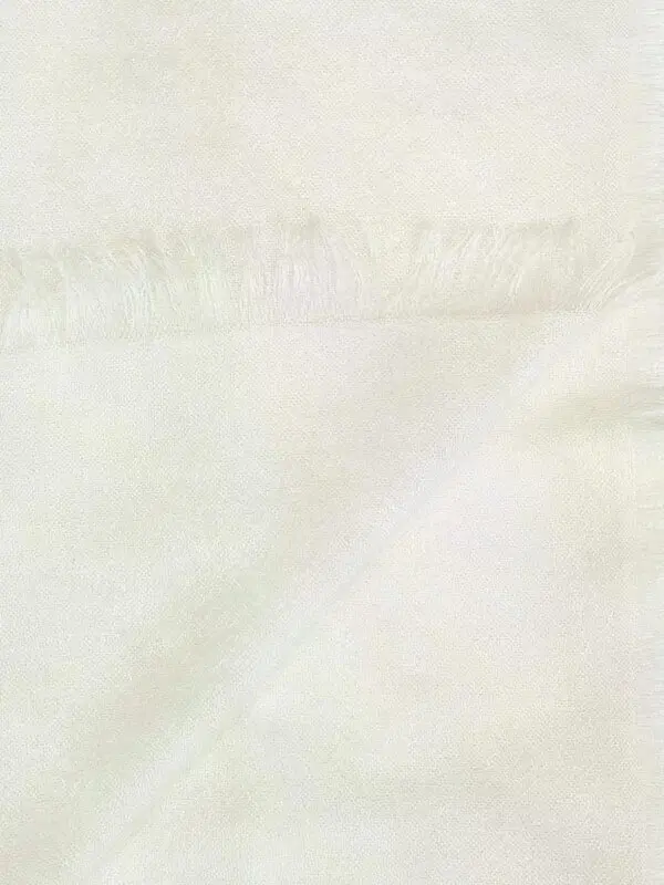 Brunello Cucinelli Fringed Rectangular Scarf - White