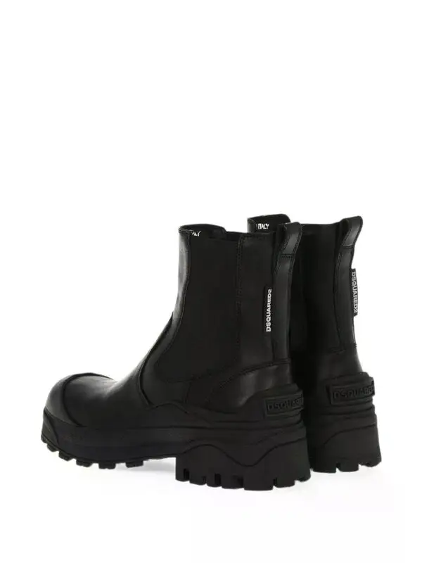 Dsquared2 Lug-sole Leather Ankle Boots