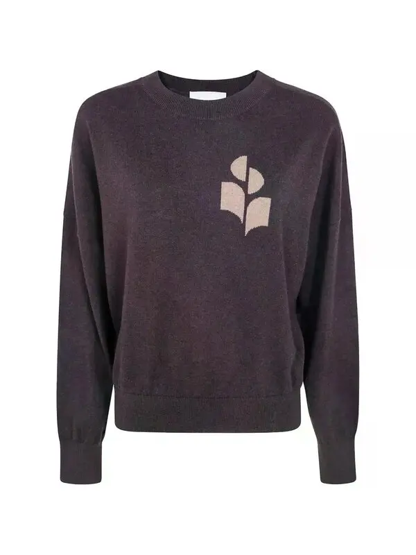 MARANT ETOILE Logo-intarsia Knitted Sweater