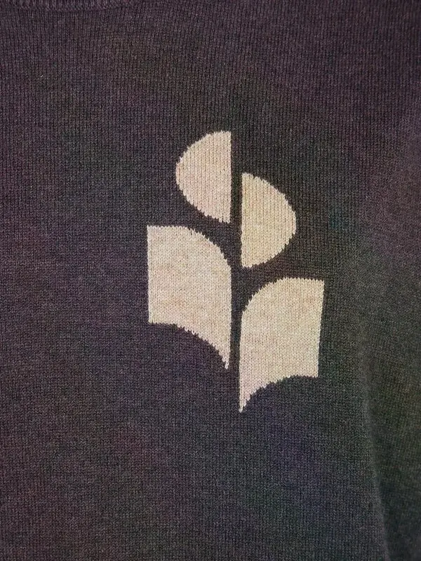 MARANT ETOILE Logo-intarsia Knitted Sweater