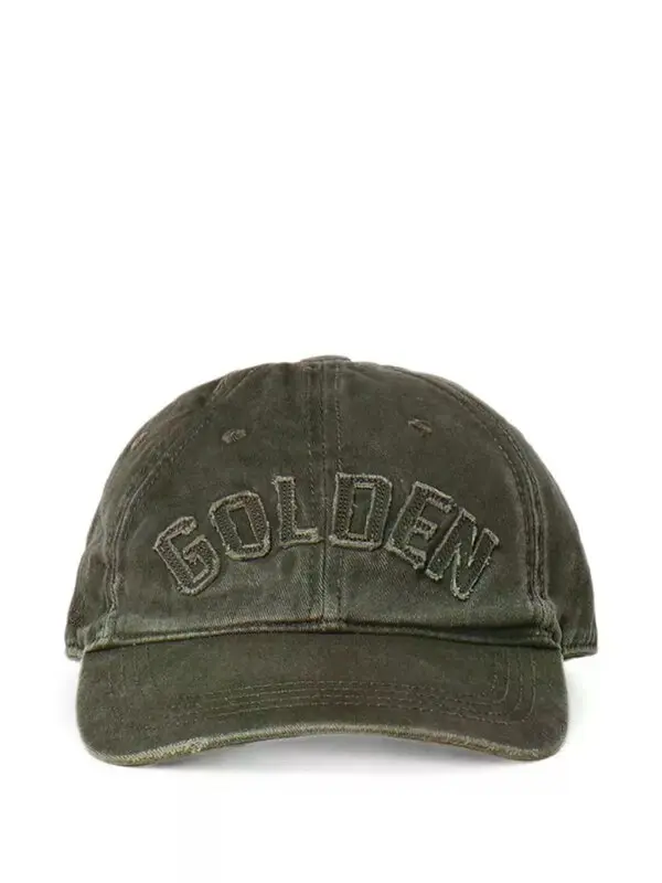 GOLDEN GOOSE Logo-patch Distressed Baseball Cap