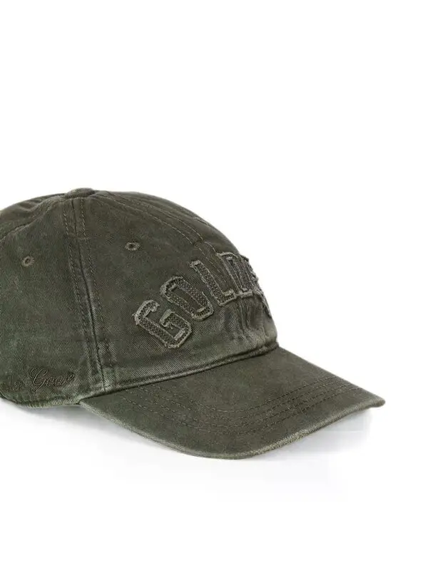 GOLDEN GOOSE Logo-patch Distressed Baseball Cap