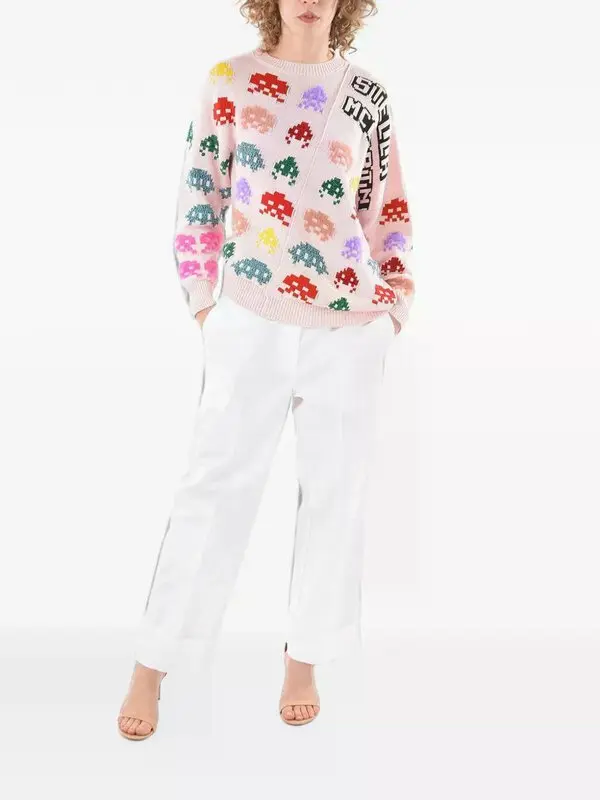 Stella McCartney Embroidered Asymmetric Sweater