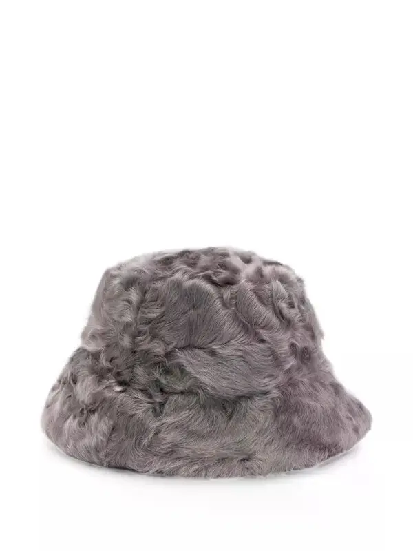 LISKA Textured-finish Bucket Hat - Purple