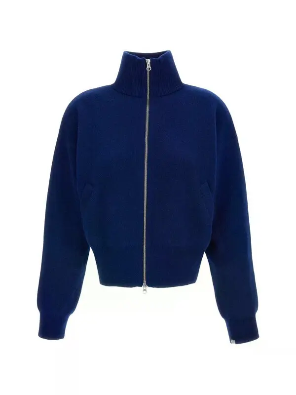 Extreme Cashmere X N.385 Zip-up Jacquard-knit Cardigan - Blue