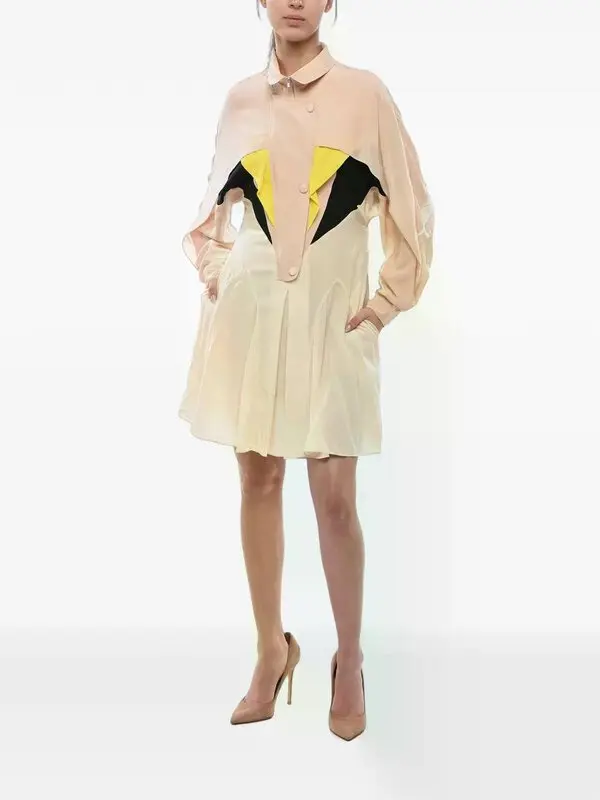 Stella McCartney Margot Contrast Detail Mini Dress