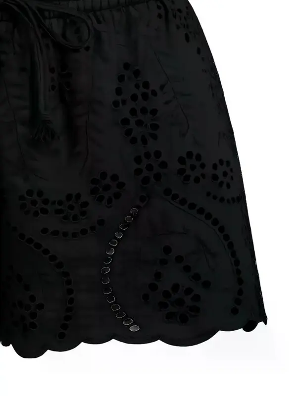 Natalie Martin Jasper Broderie-anglaise Beach Shorts