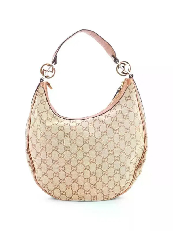 Gucci Twins Gg Canvas Medium Hobo Bag