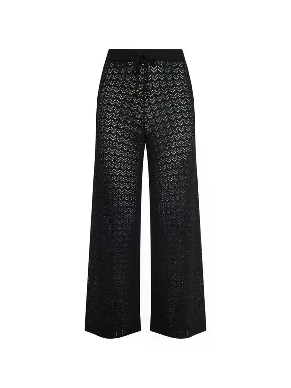 L'Agence Gaelle Pointelle-knit Trousers